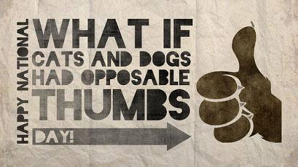 Puppy Up Foundation | Happy ‘What if Dogs and Cats Had Opposable Thumbs ...